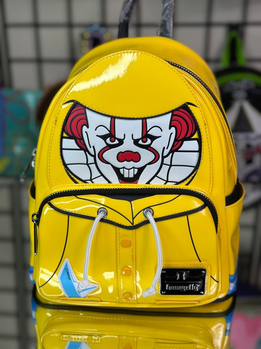 Loungefly It Pennywise Raincoat Cosplay Glow Mini Backpack - Leo's ...