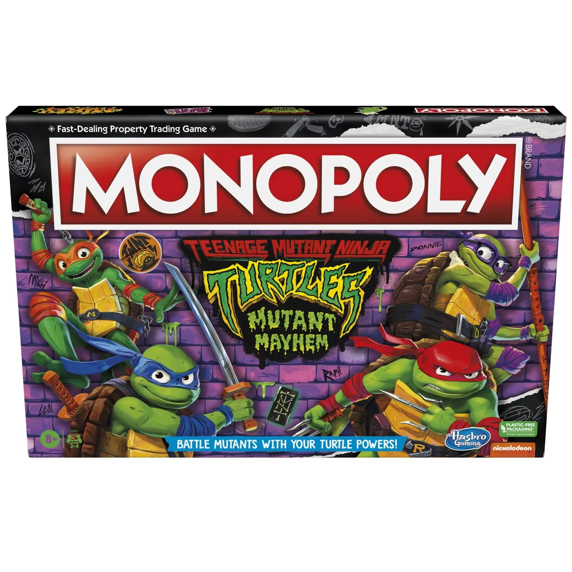 Monopoly Teenage Mutant Ninja Turtles: Mutant Mayhem Edition Board ...