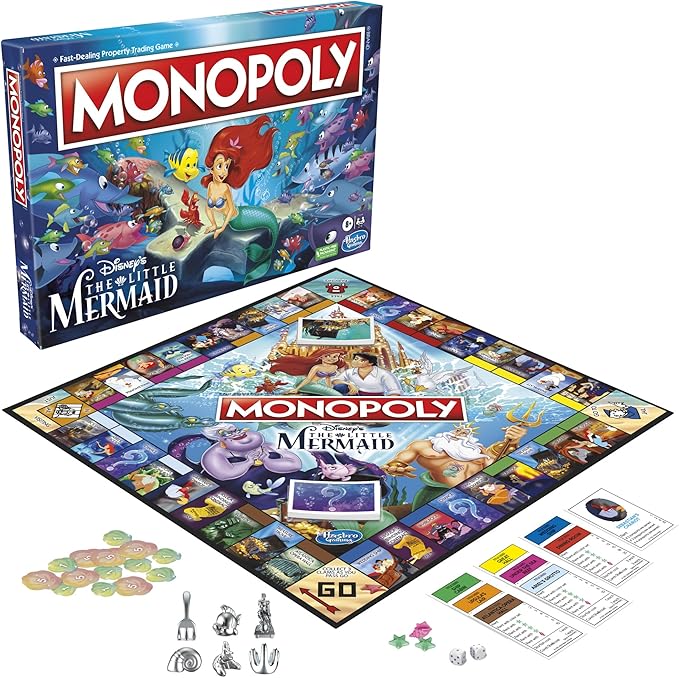 Monopoly: Disney's The Little Mermaid Edition Board - Leo's Treasure ...