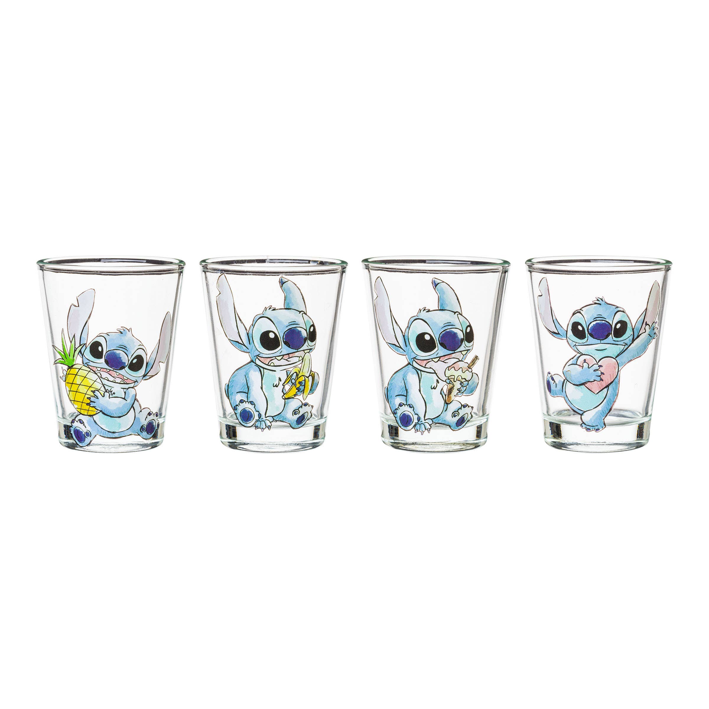 Lilo and Stitch Props 4pc. 1.5oz. Mini Glass Set 4x1 - Leo's Treasure ...